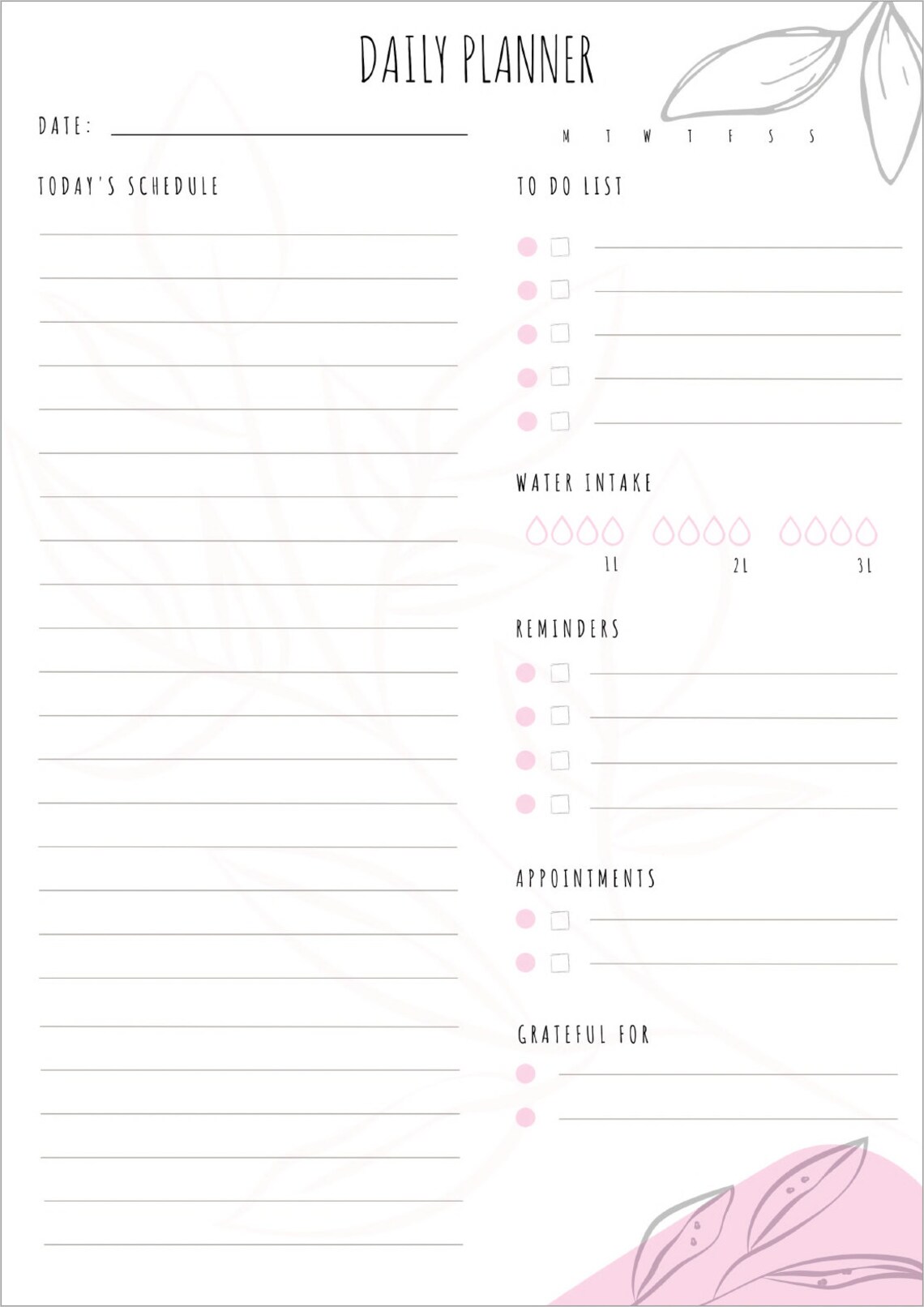 Printable and Fully Customizable Planner Pack - COMPLETE Nature Theme ...