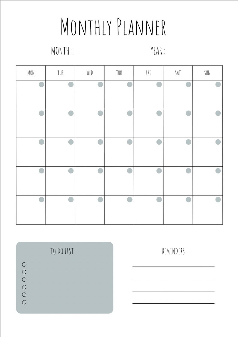 Printable and Fully Customizable Planner Pack - Daily, Weekly, Monthly ...