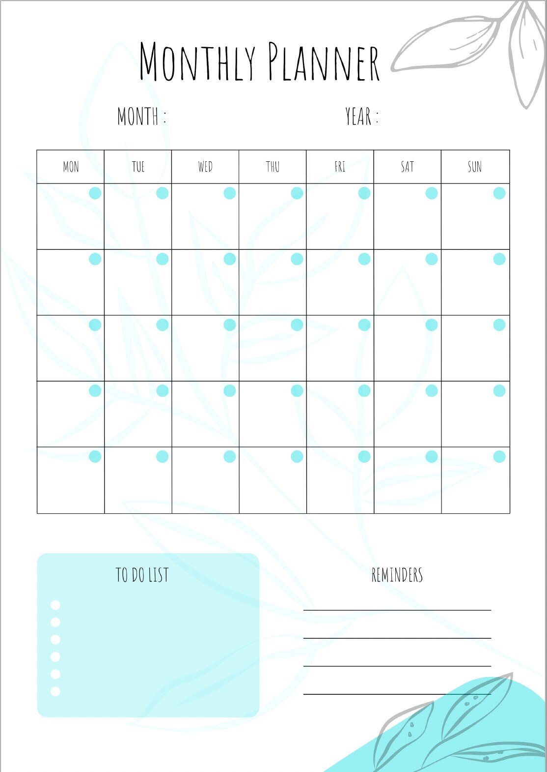 Printable and Fully Customizable Planner Pack - Daily, Weekly, Monthly ...