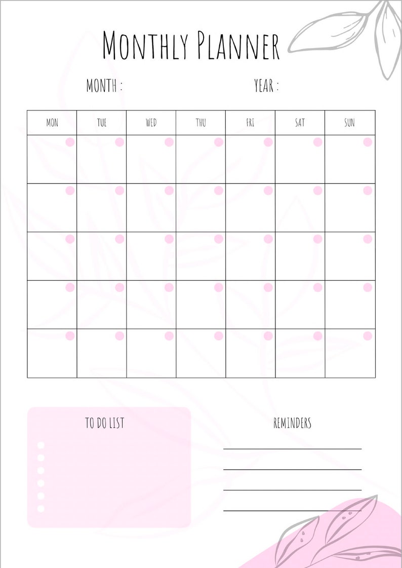Printable and Fully Customizable Planner Pack - Daily, Weekly, Monthly ...