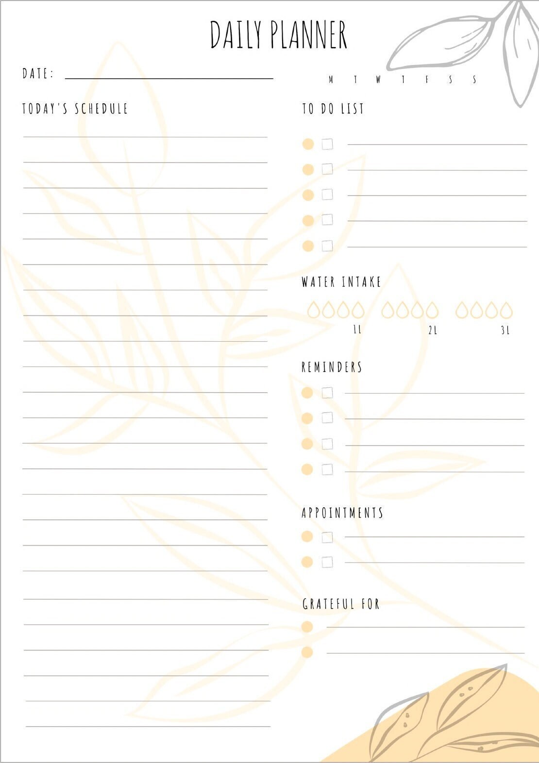 Printable and Fully Customizable Planner Pack - Daily, Weekly, Monthly ...