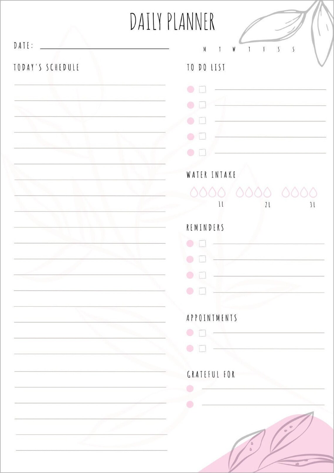 Printable and Fully Customizable Planner Pack Daily Weekly - Etsy
