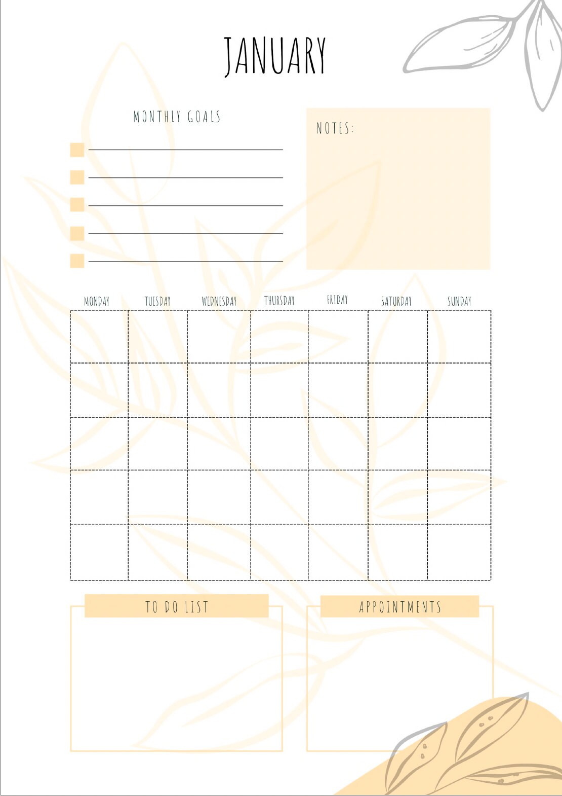Printable and Fully Customizable Planner Pack - Daily, Weekly, Monthly ...