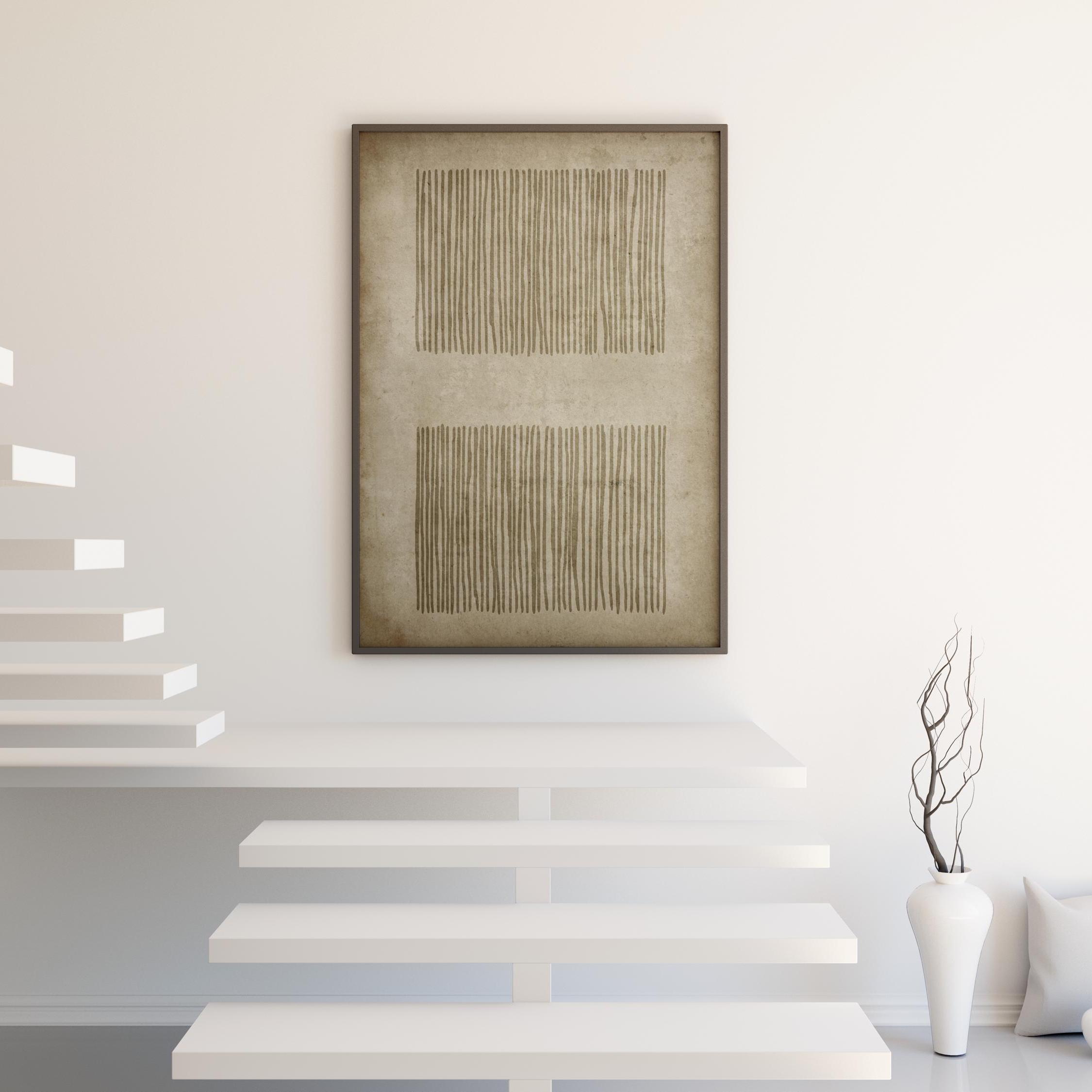 Wabi Sabi Abstract Lines Printable, Symmetrical Instant Download Wall ...