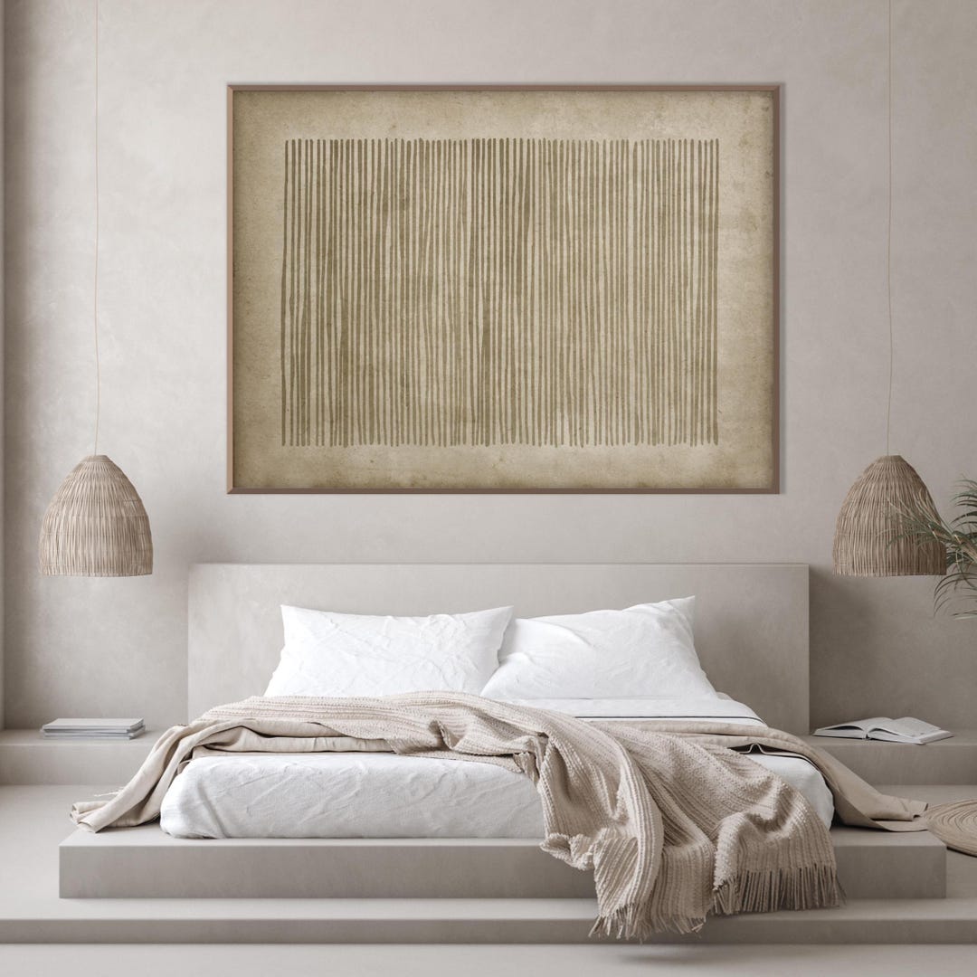 Wabi Sabi Abstract Lines Printable, Instant Download Wall Art ...