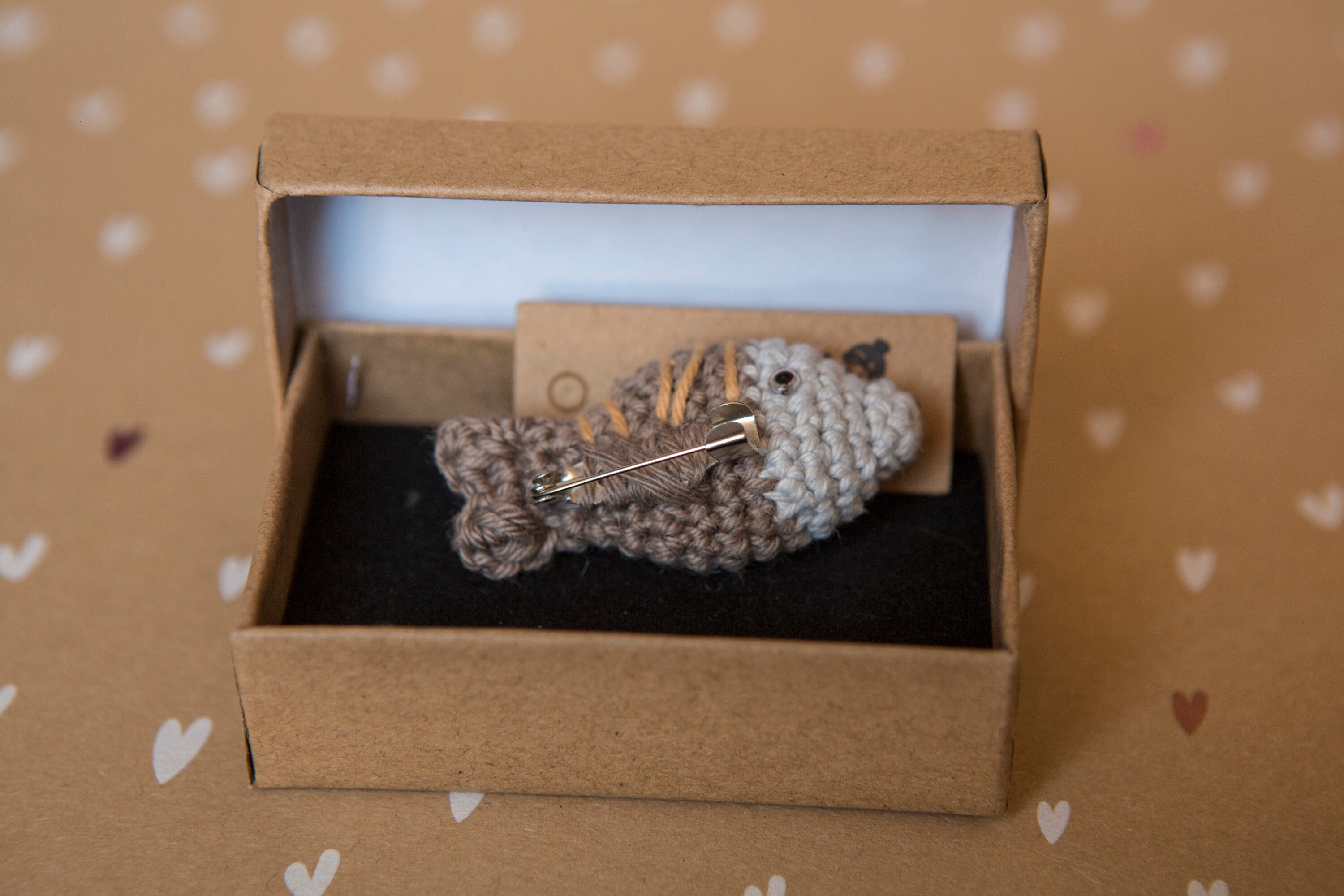 Crochet Brooch, Miniature Amigurumi Fish, Little Crochet Brooch, Cotton ...