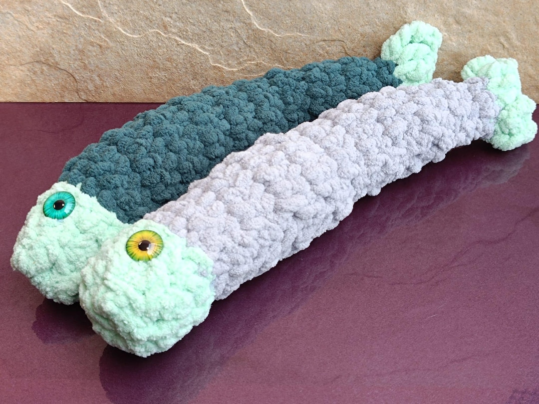 Adorable Sardines, Amigurumi Plush Sardine, Gray Sardine, Green Sardine ...