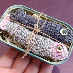 Charming Sardines, Handcrafted Sardines, Crochet Sardines, Knitted ...
