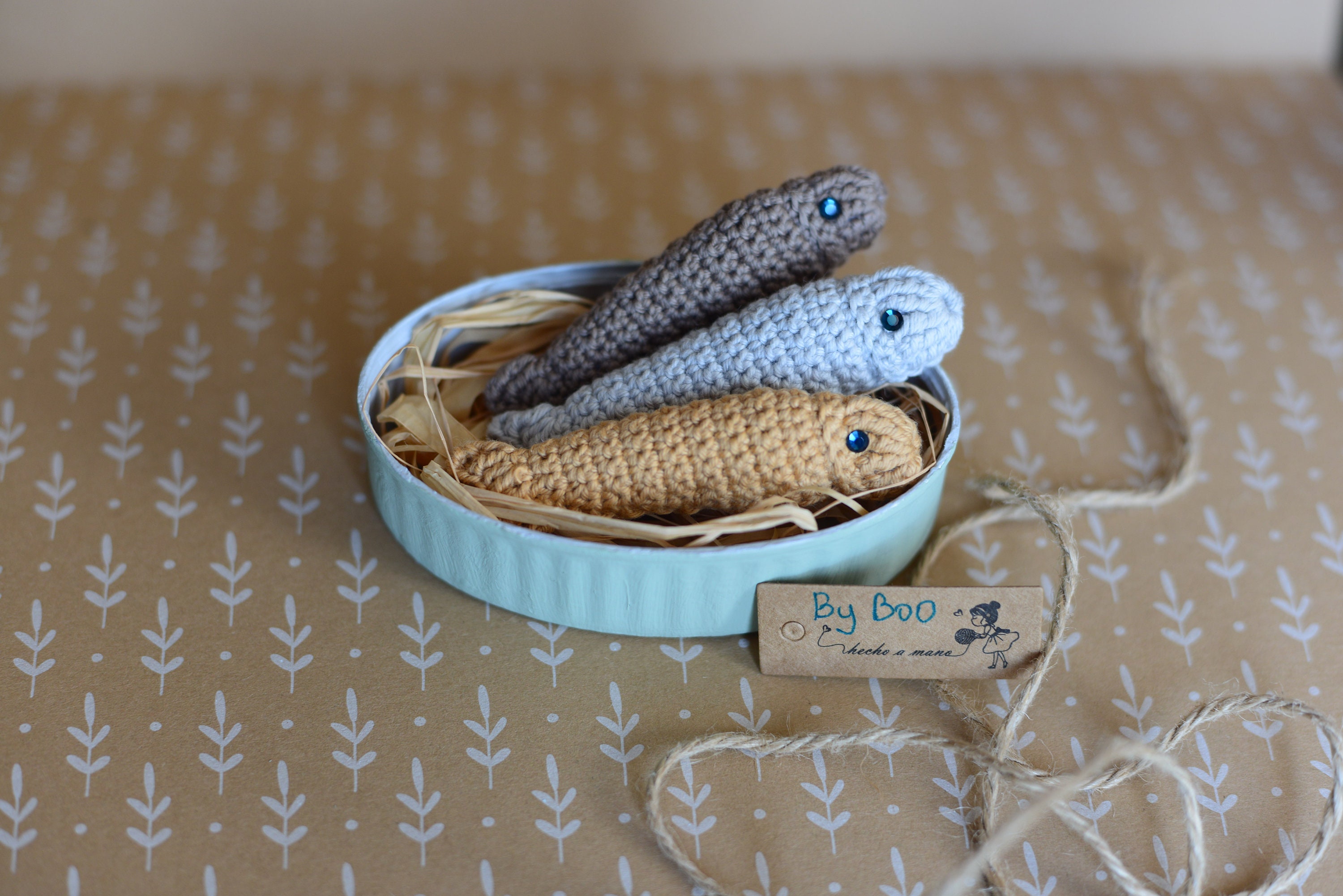 Crochet Fish Crochet Sardines Sardines in a Tin Can Tin Can - Etsy UK