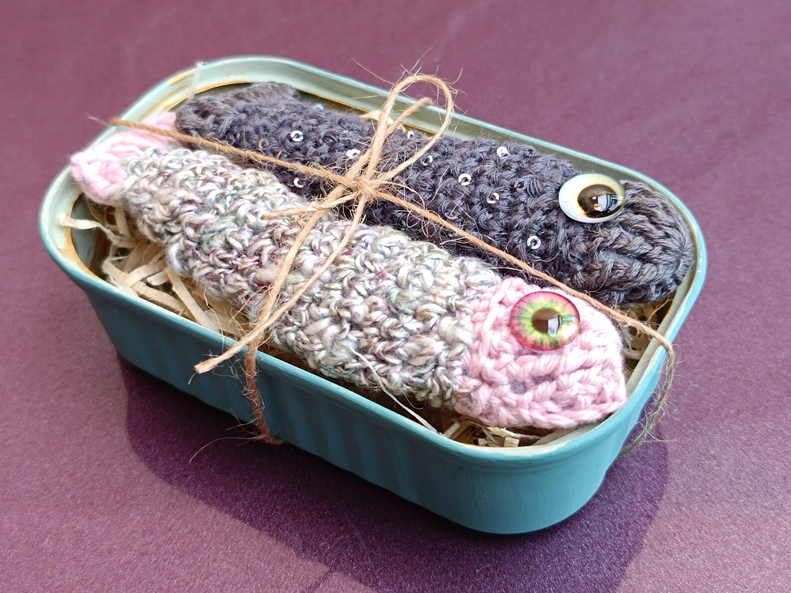 Charming Sardines, Handcrafted Sardines, Crochet Sardines, Knitted ...