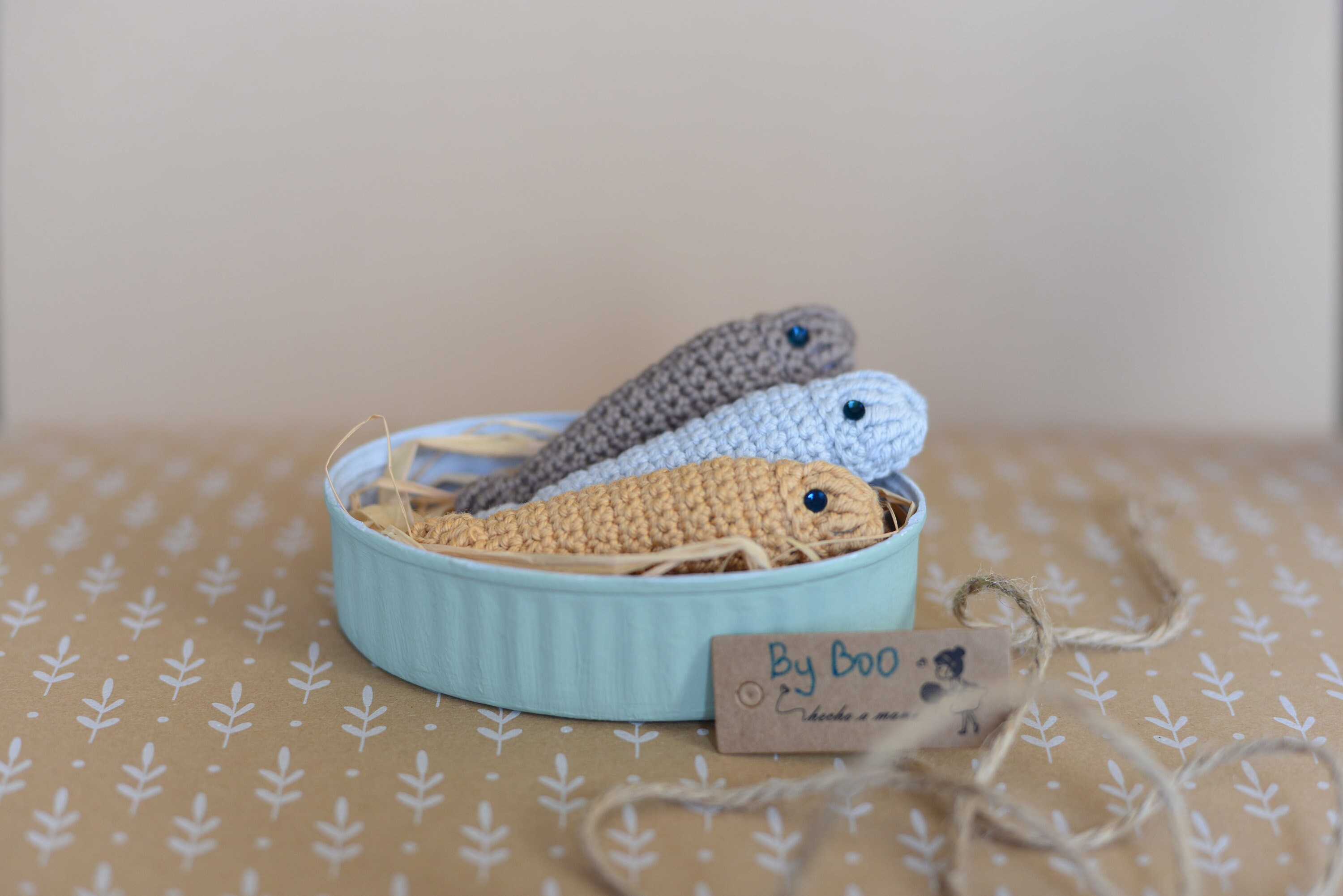 Crochet Fish, Crochet Sardines, Sardines in a Tin Can, Tin Can Fish ...