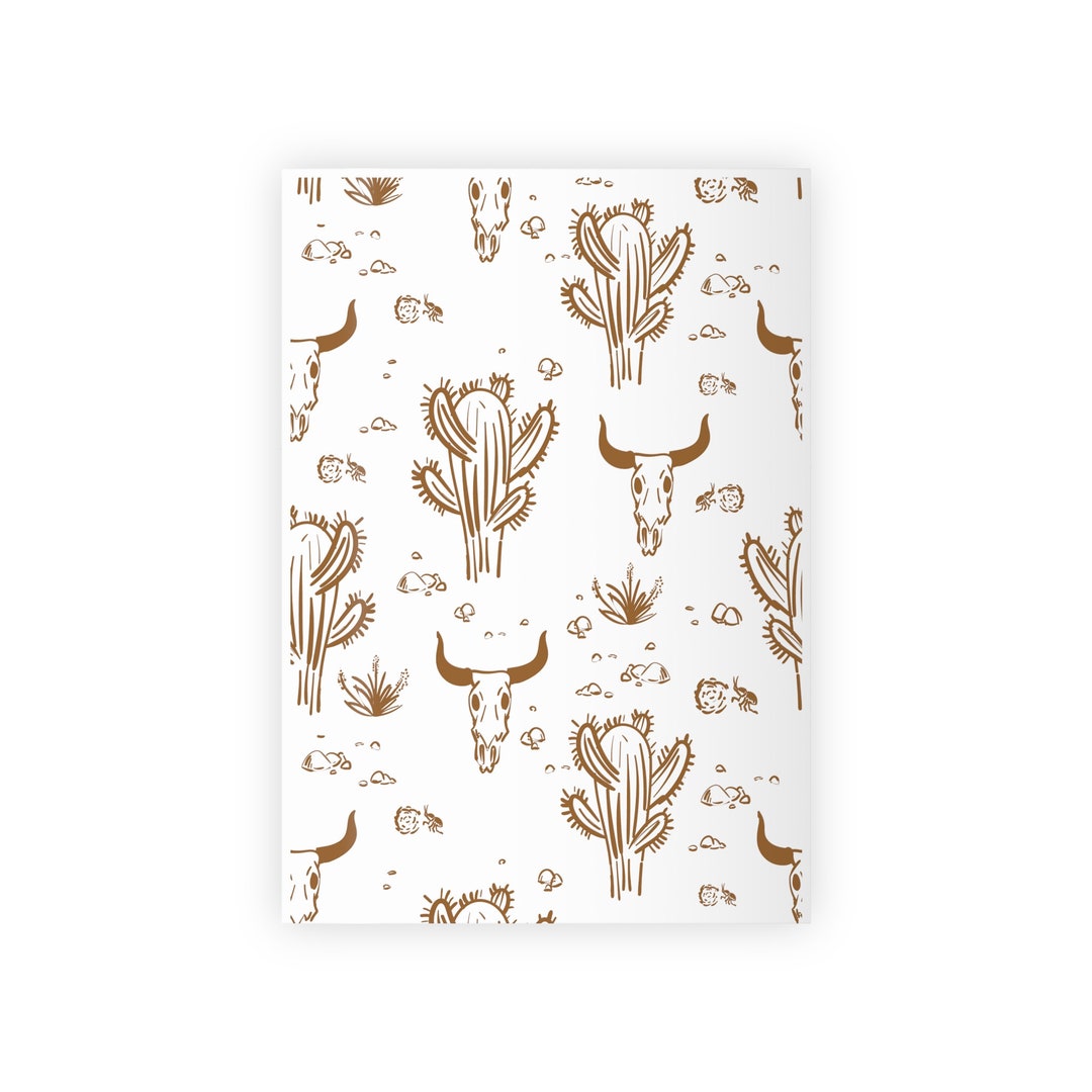 Orange Bull Skull Gift Wrapping Paper Rolls, 1pc - Etsy