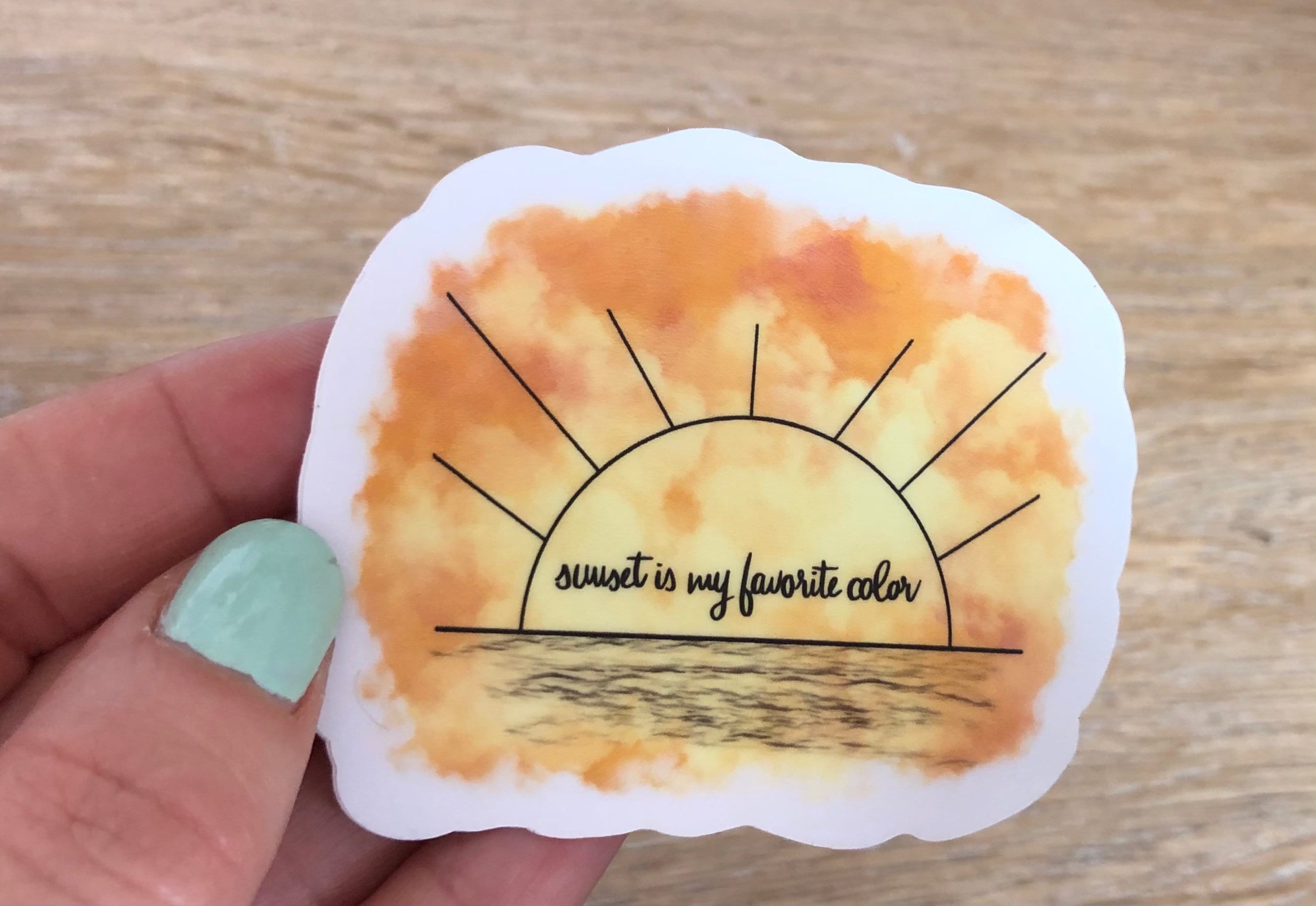 Sunset is My Favorite Color - Sticker - Etsy