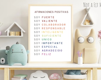 Afirmaciones Positivas Para Niños Spanish Positive Daily Affirmations ...