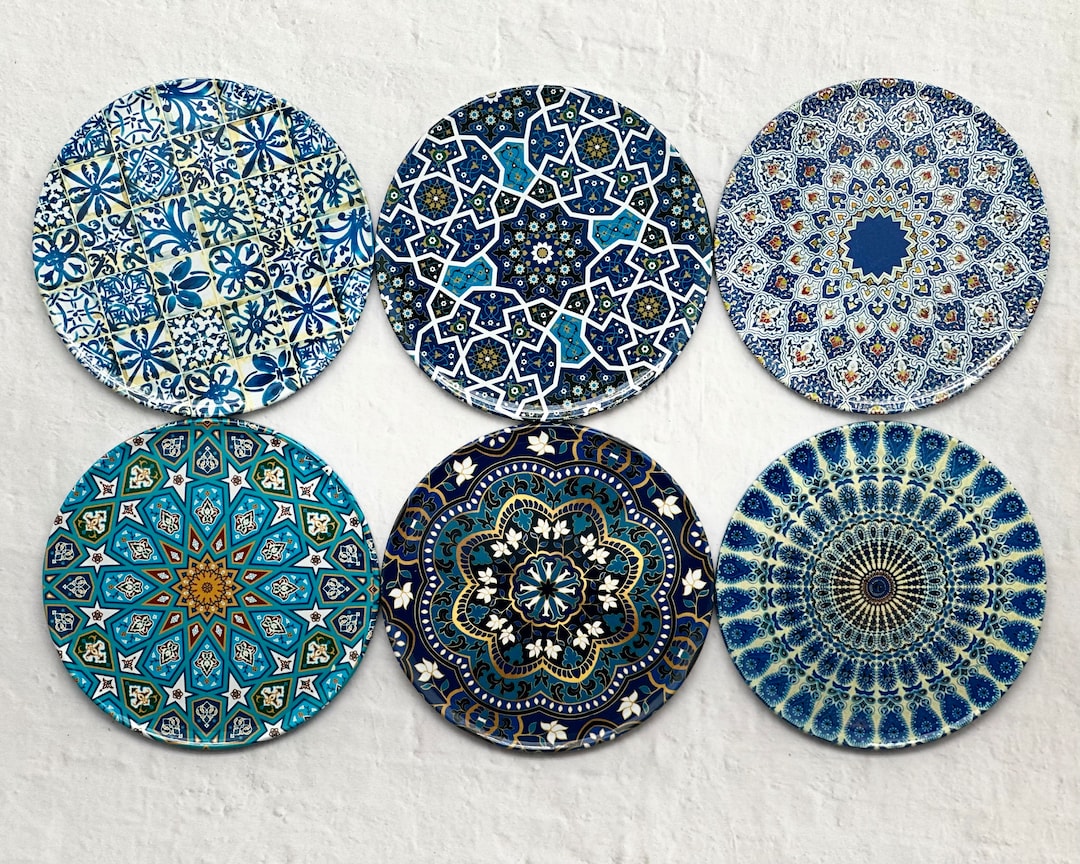 Set of 6 Coasters, Home Decor, Unique Gift, Personalized Gift, Wedding ...