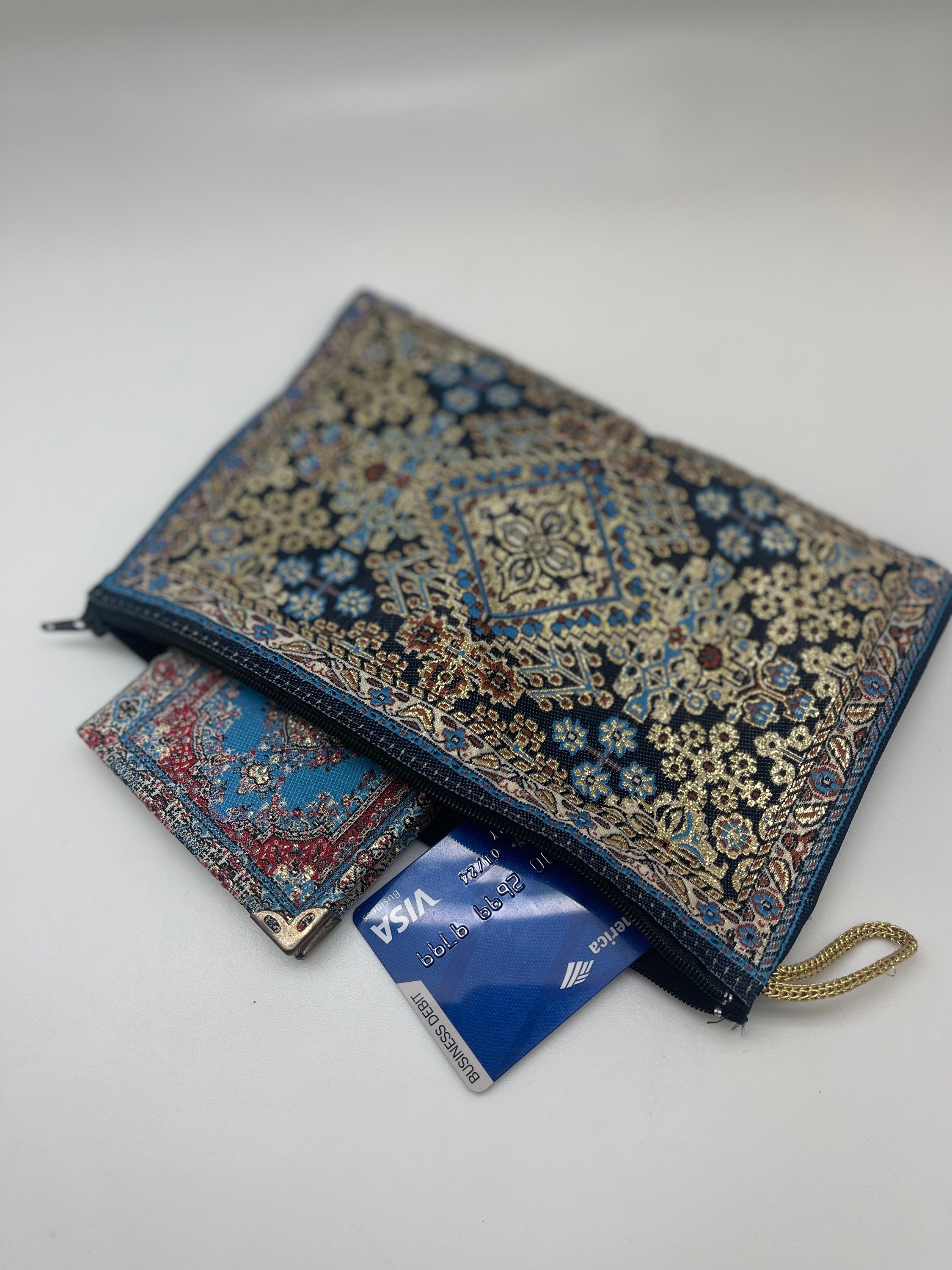 Boho Fabric Coin Pouch, Coin Purse, Bachelorette Favors, Turkish Coin ...