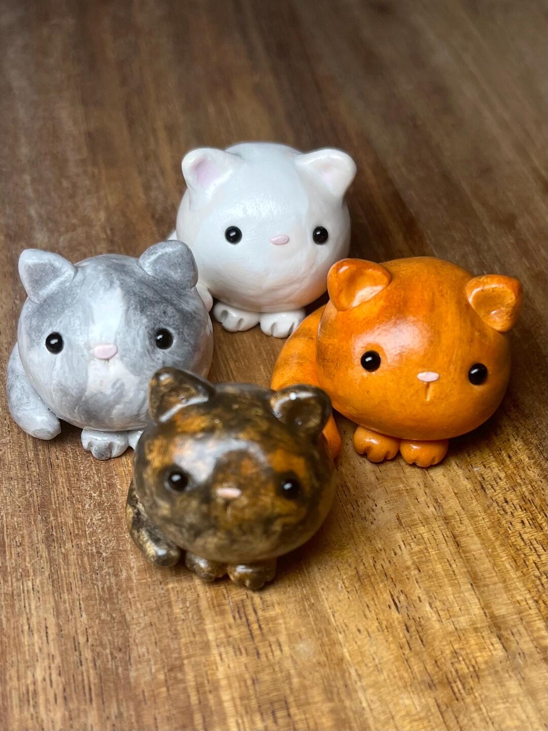 Bubble Cats/miniature Cats/cat Desk Buddies/cute Trinkets/cat Lover ...