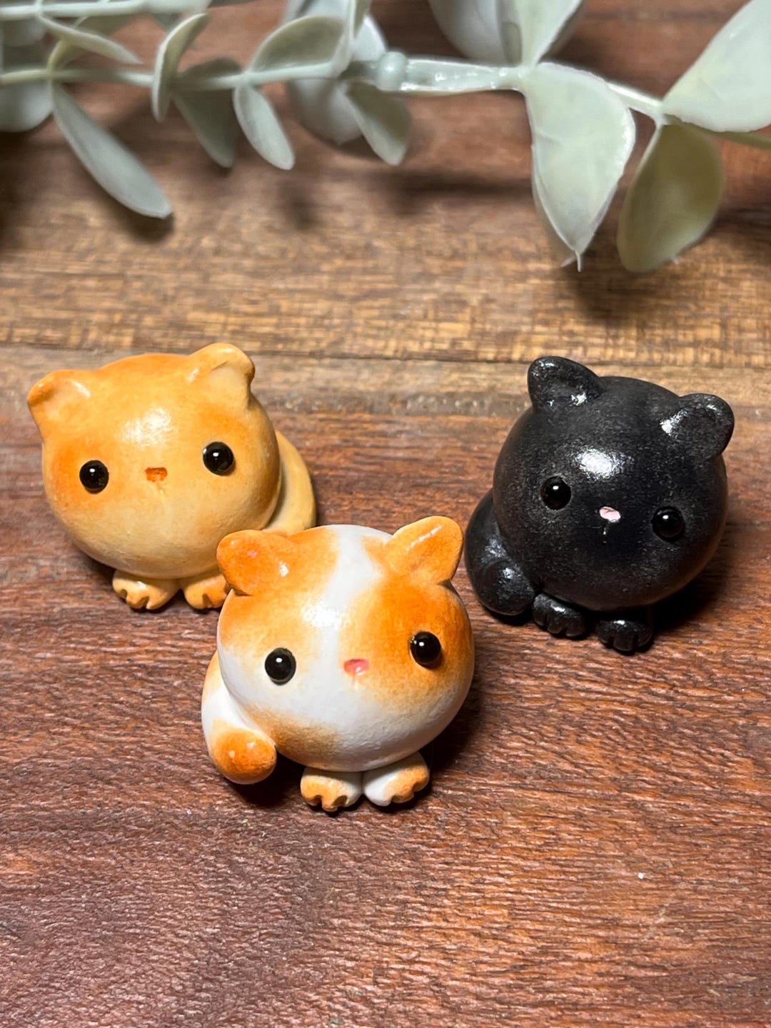 Bubble Cats/miniature Cats/cat Desk Buddies/cute Trinkets/cat Lover ...