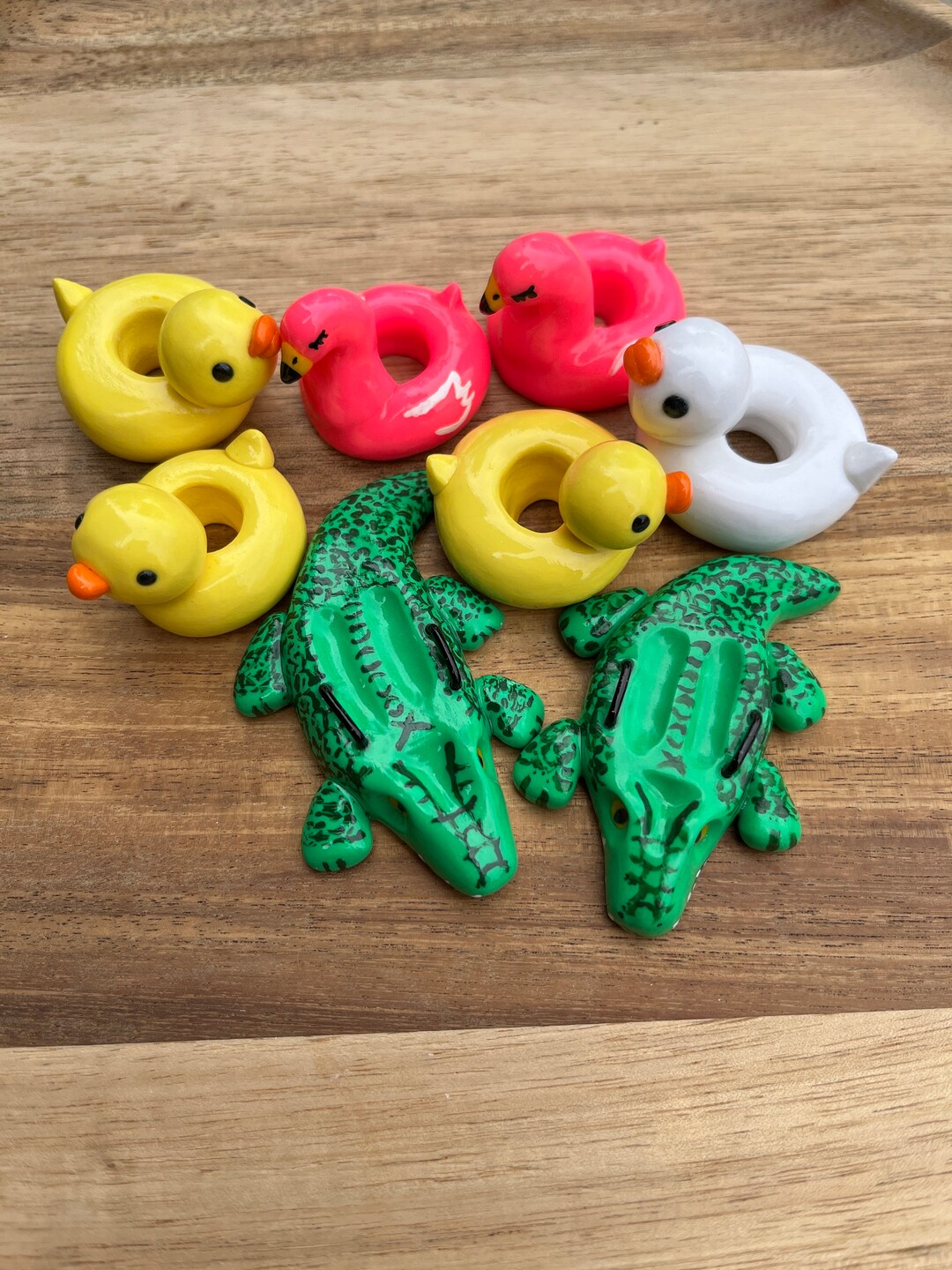 Pool Floatie Figures, Nostalgic Summer Decor, Flamingo, Duck and ...