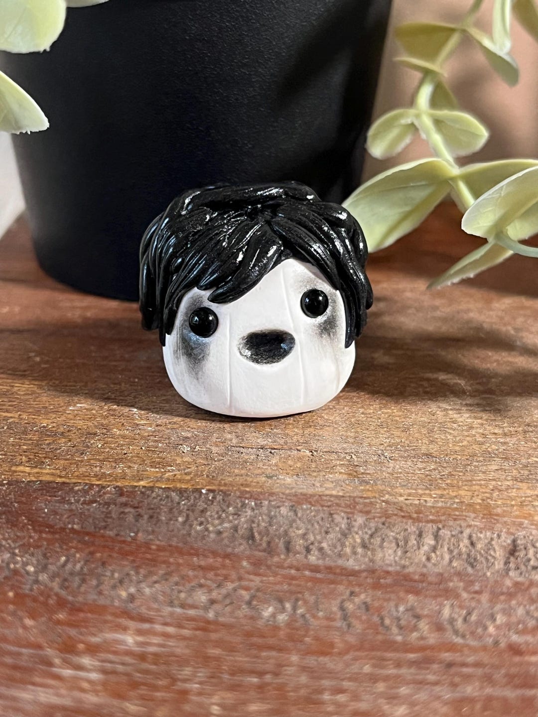 Goth Pumpkin Sculpture, Emo Pumpkin, Spoopy Goofy Pumpkin Desk Buddy, Halloween Decor - Etsy