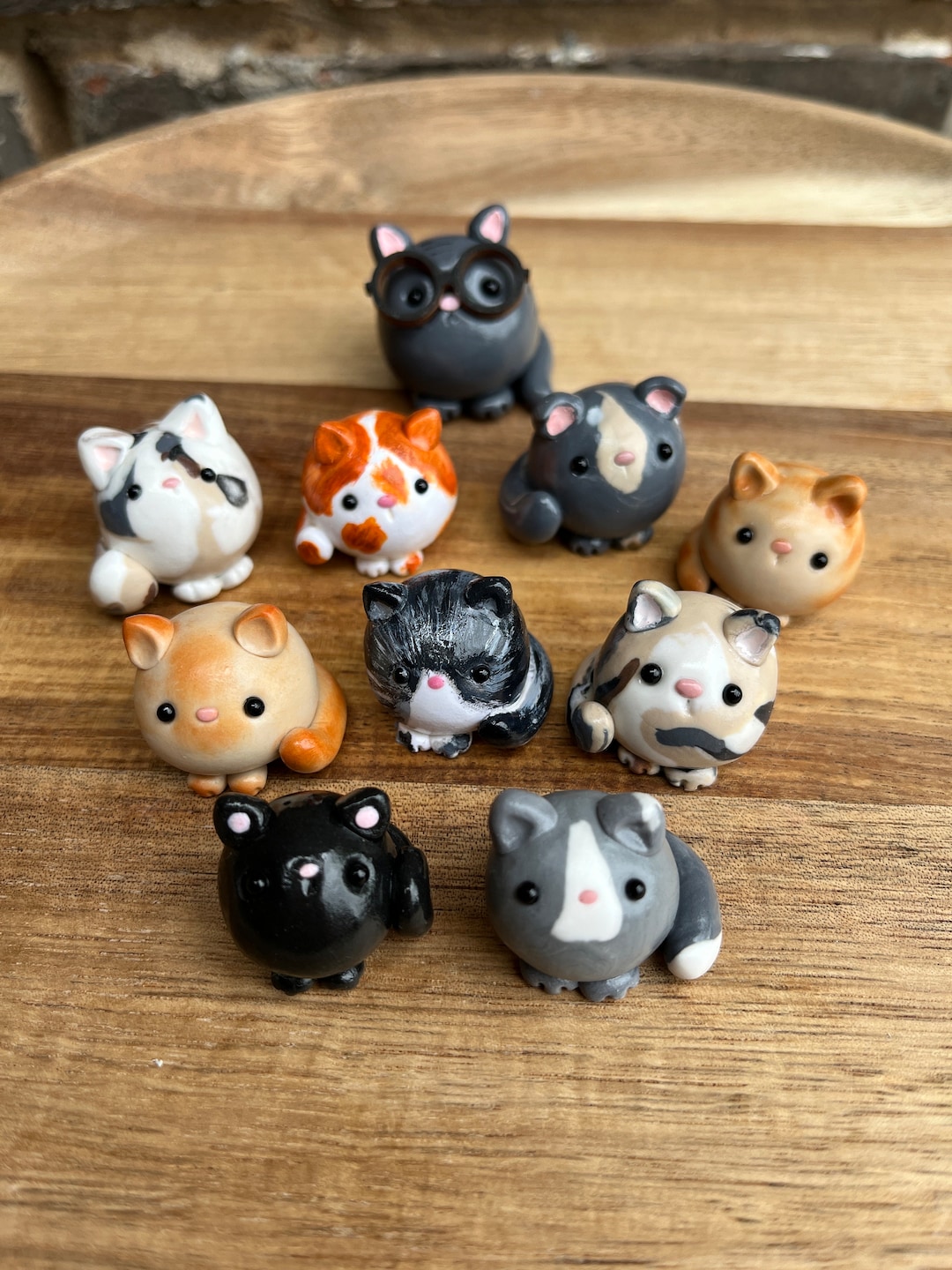 Bubble Cats/miniature Cats/cat Desk Buddies/cute Kitty Decor/cat Lover ...