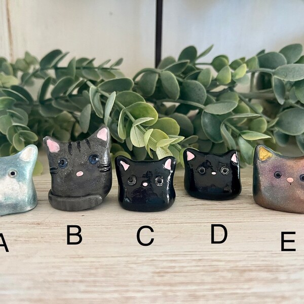 Polymer Clay Cat - Etsy