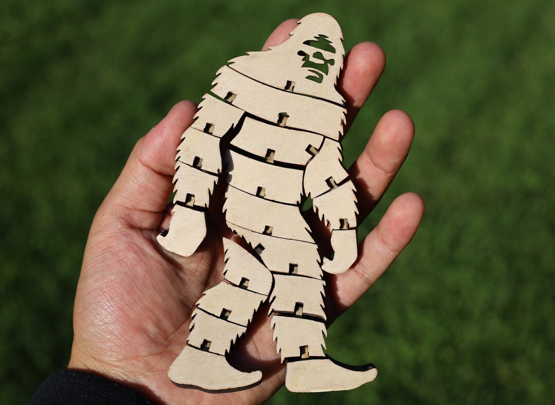 Flexible Articulating Bigfoot Toy File | Laser Cut DIY Kit | Movable ...