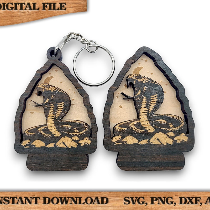 Snake Keychain - Etsy