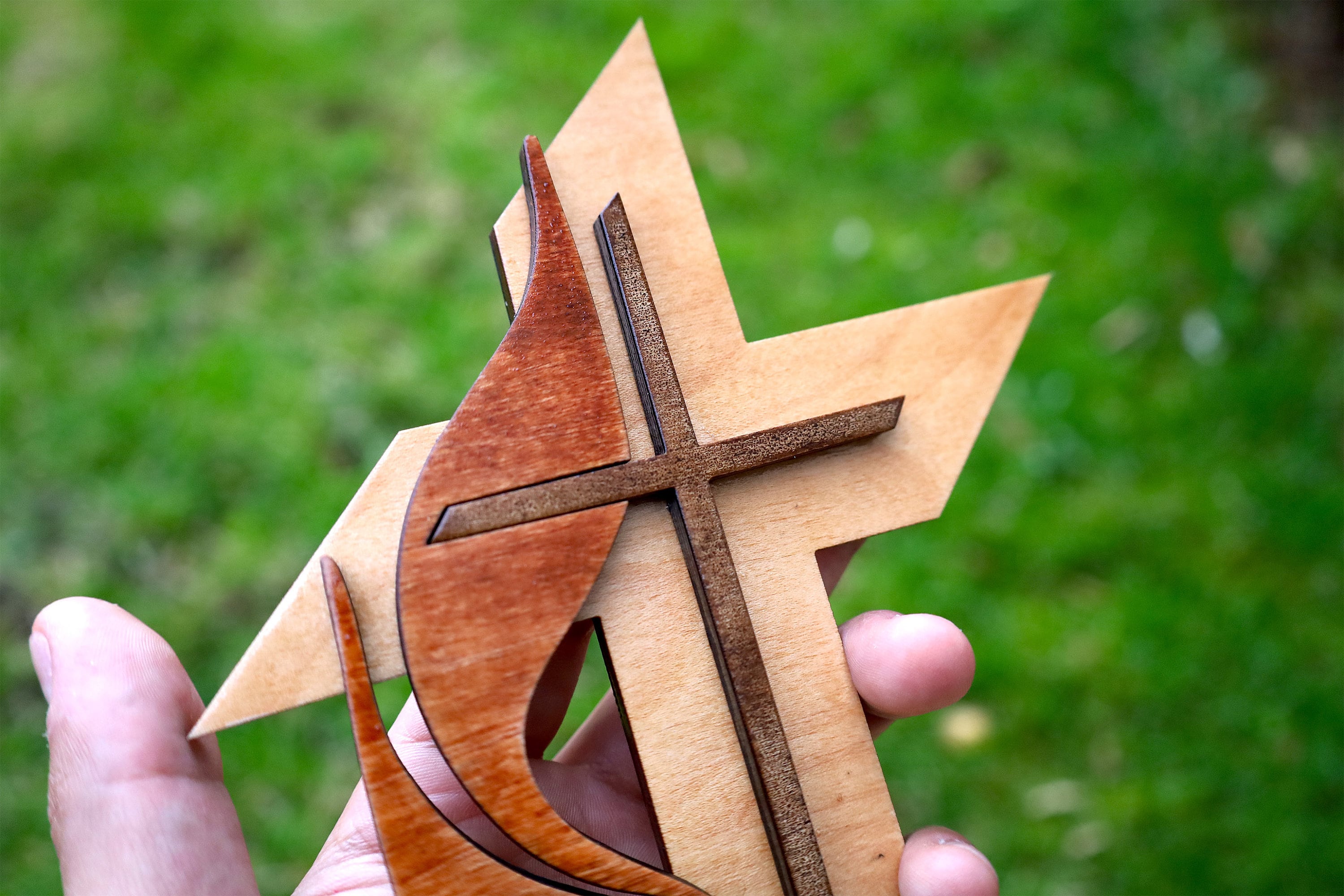 DIY 2 Layer Wooden Cross SVG JPEG File Design Instant - Etsy Australia