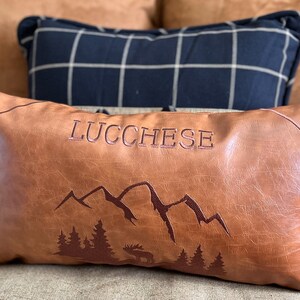 Cabin Throw Pillows With Personalization, Cabin Lodge Decoration, Small ...
