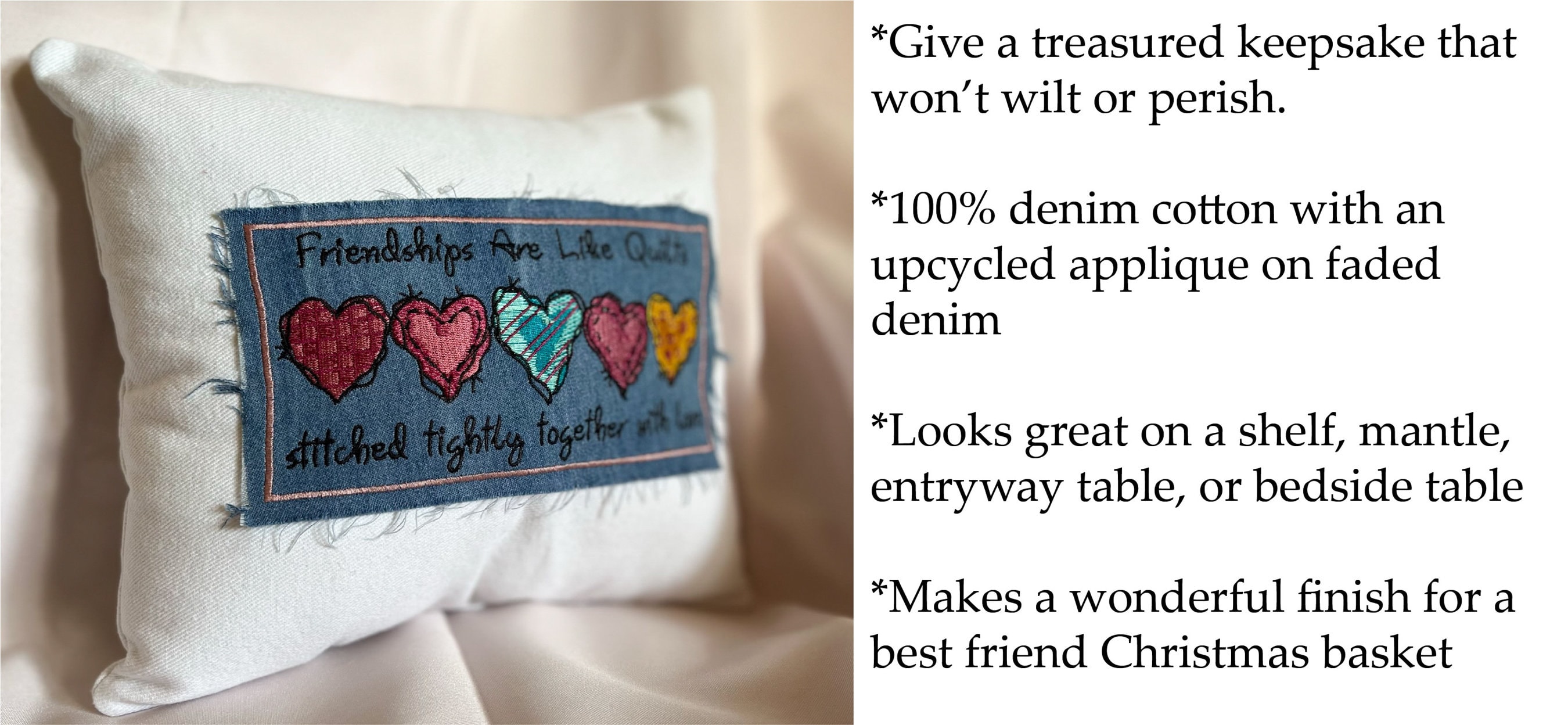 Best Friend Pillow Girlfriend Friendship Present - Etsy