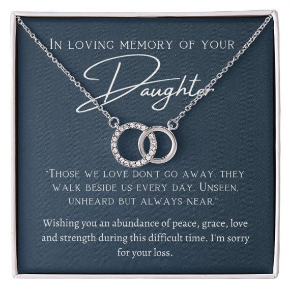 Loss of Daughter Gift Memorial Keepsake in Loving Memory of - Etsy