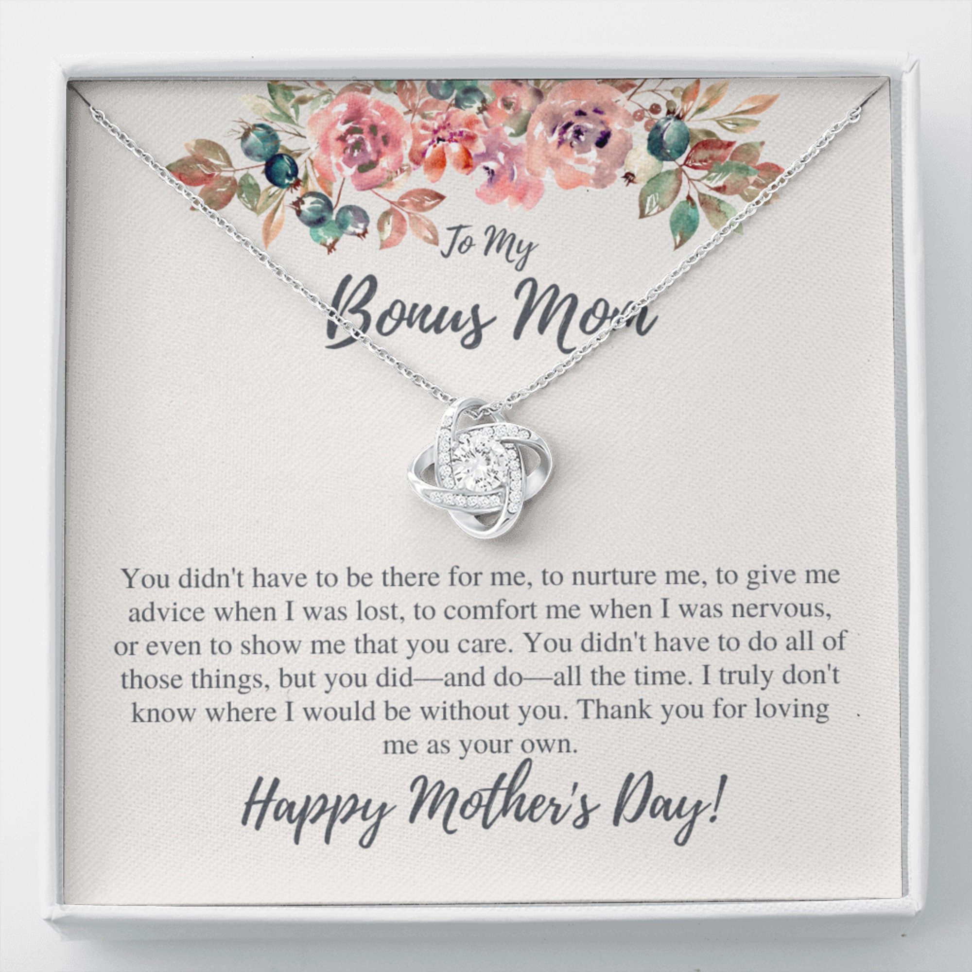 Bonus Mom Mother's Day Gift Necklace Bonus Mom Gift for | Etsy