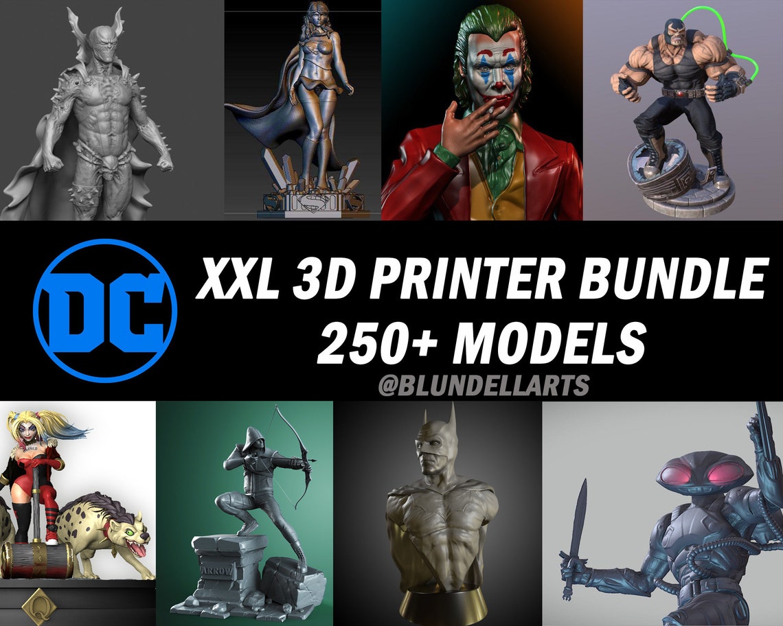 XL DC Comics STL Files Digital Files For 3D Printers | Etsy