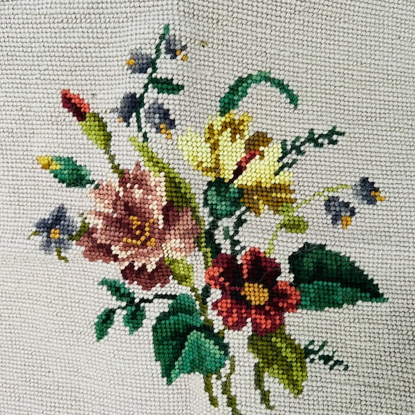 Floral Needlepoint - Etsy