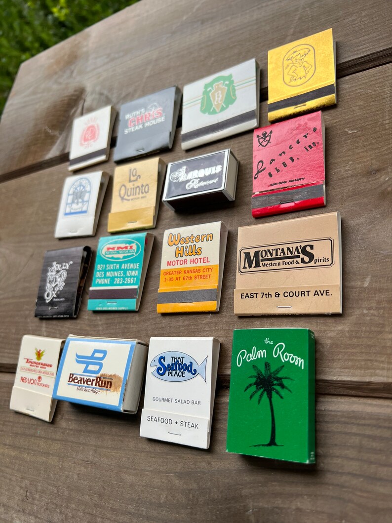 Vintage Matchbooks lots of 16 - Etsy