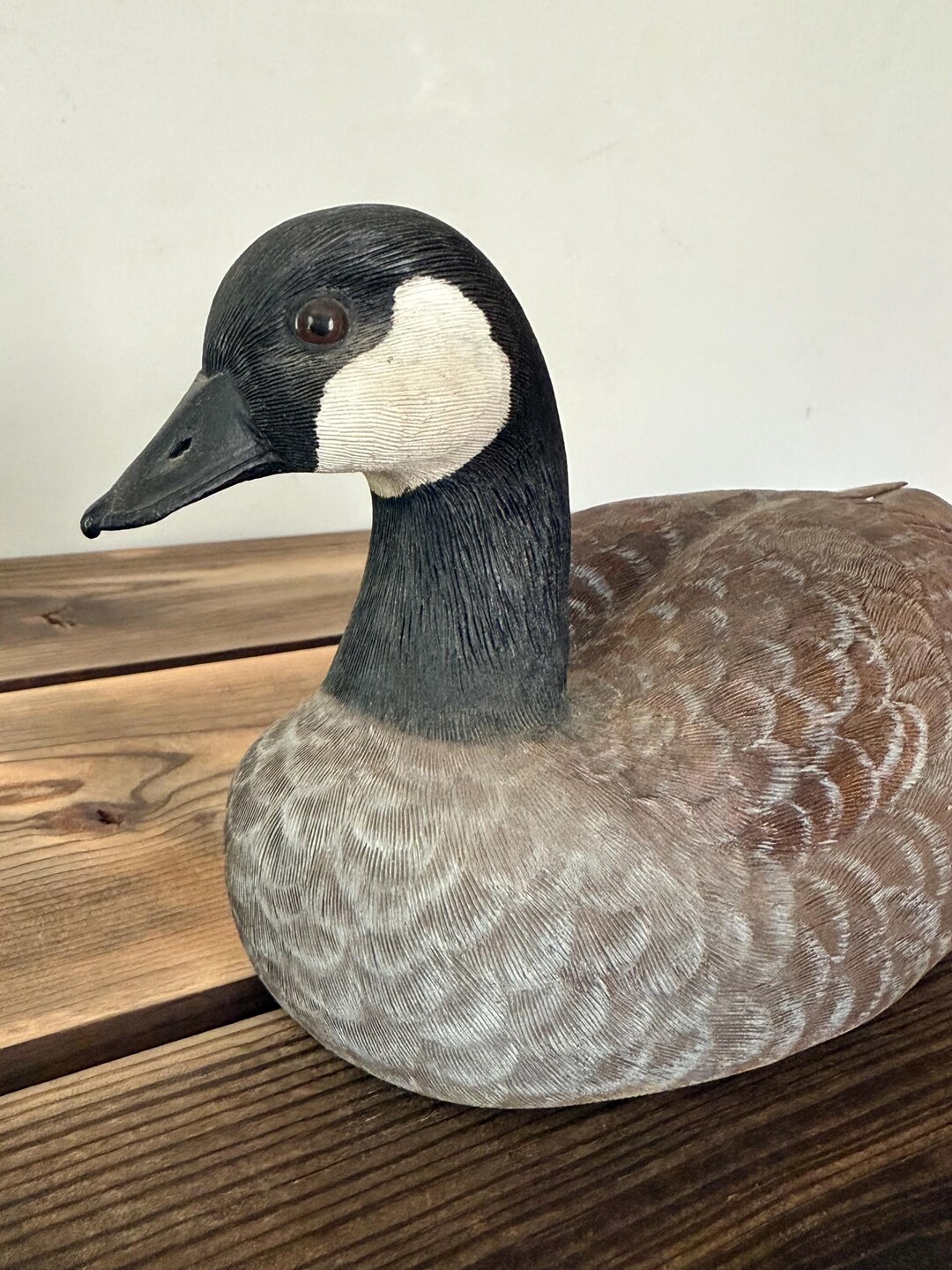 Hand Carved Wood Goose, Canadian Goose- Signed by Artist Gene Boyd - Etsy
