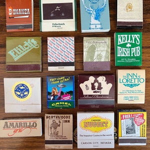 Vintage Matchbooks (lots of 16) - Etsy