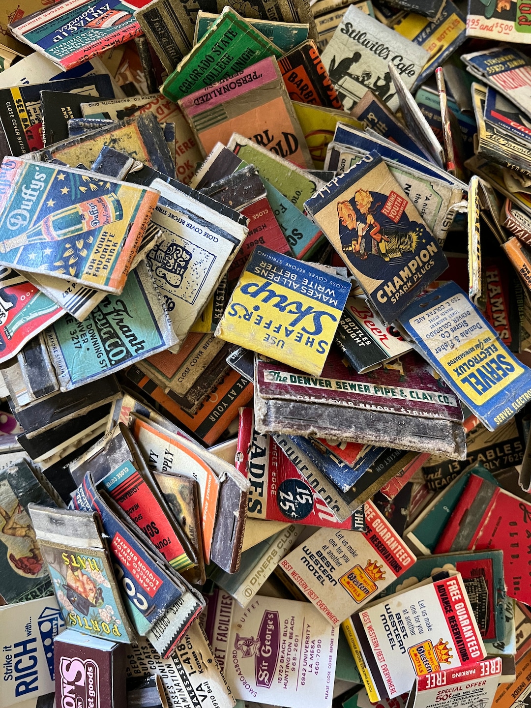 Vintage Matchbook Covers lots of 30 Just the Books MOSTLY - Etsy