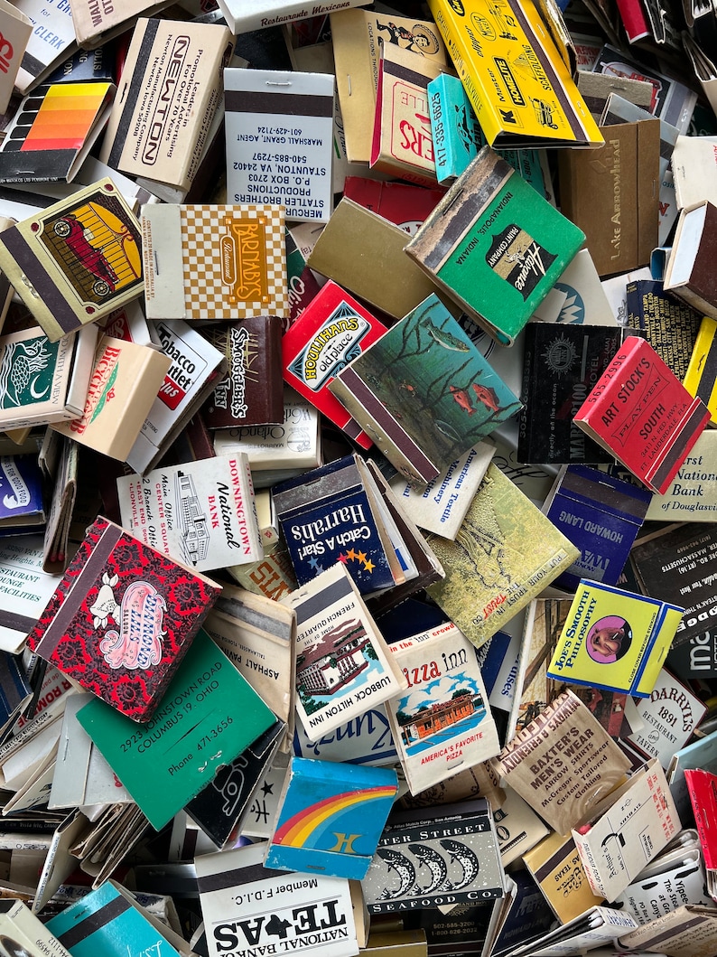 Vintage Matchbooks Bulk (10 Lots of 16, 160 Matchbooks Total) - Etsy