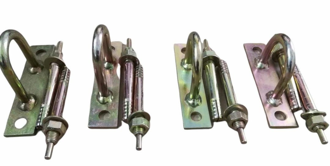Iyengar Yoga Wall Hooks Set: Heavy Duty Iron, Made in India, Yoga Ropes ...