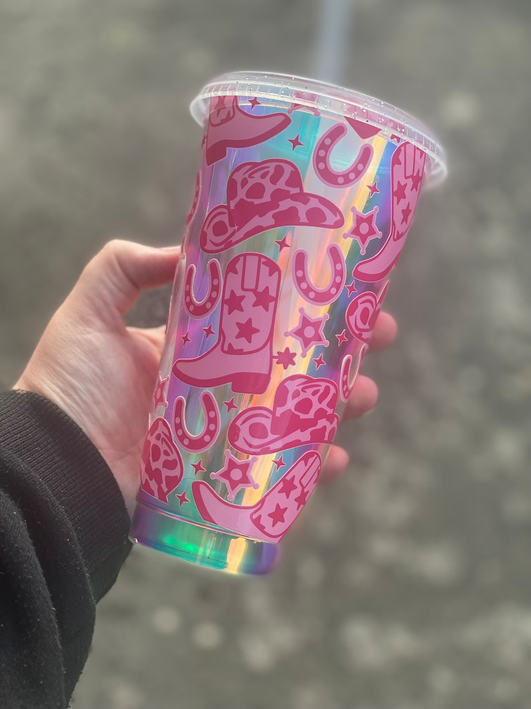Cowboy Western Cold Cup - Etsy