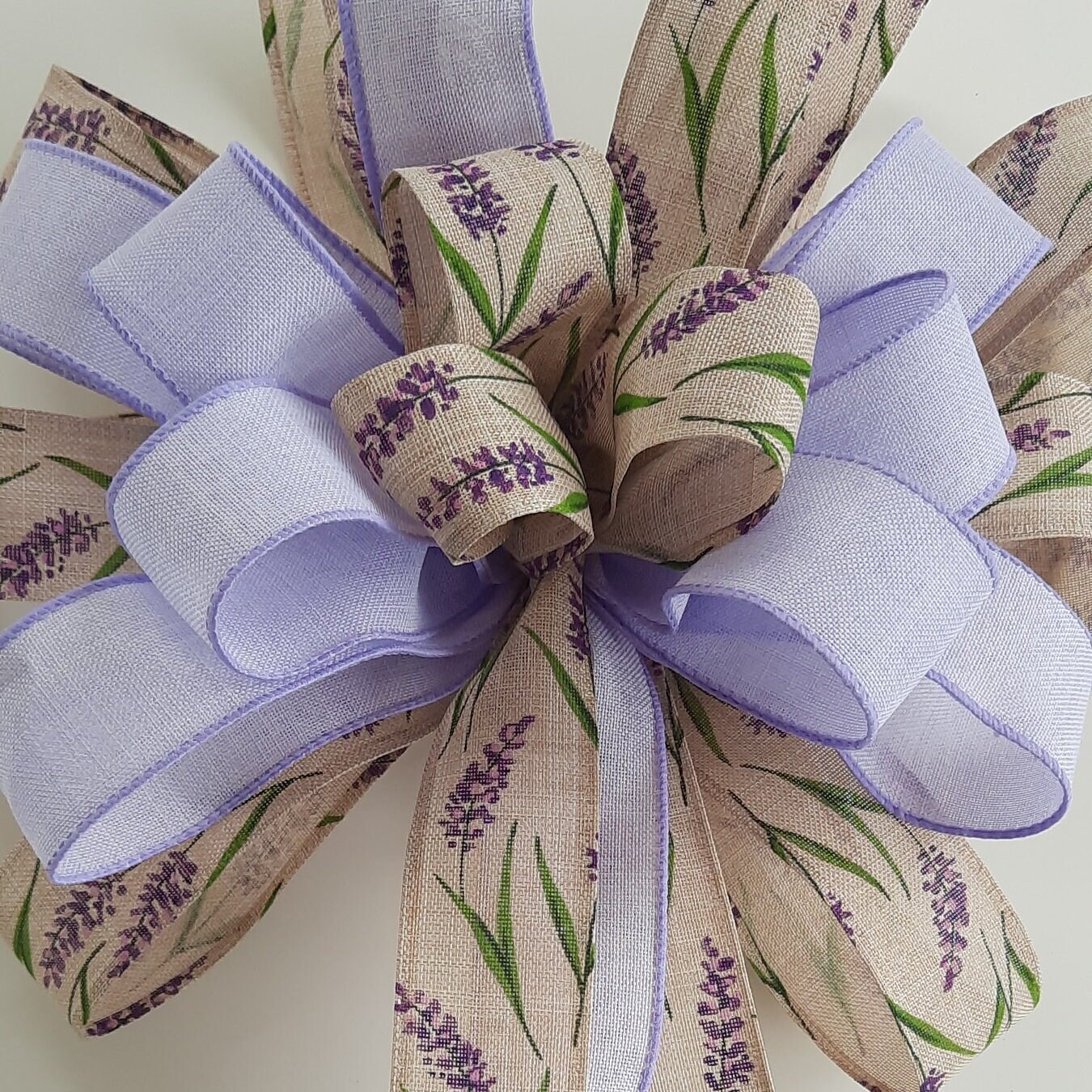 Custom Spring/summer Bow for Wreath, Handmade Wreath Bow, Bow for ...