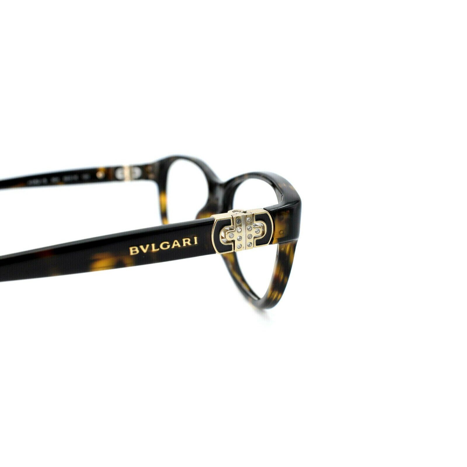 Bvlgari Eyeglasses 4082-B 504 Full Frame Tortoise Women Italy 5216 130 ...