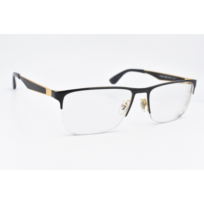 Ray Ban Eyeglasses Frame Rb 6335 2890 Blackgold Mens Women 56 17 145 4891 Etsy