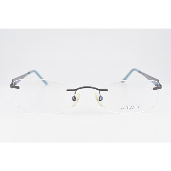 Airlock Eyeglasses Frame Shattered 202 035 Gray Blue … - Gem