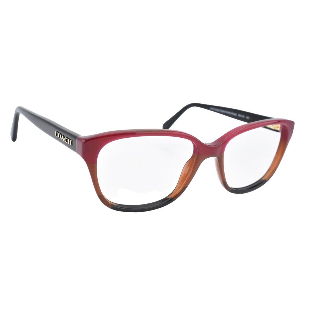 Coach Eyeglasses Frame HC 6103 5445 Red Women Rectangle Designer 54-16 ...