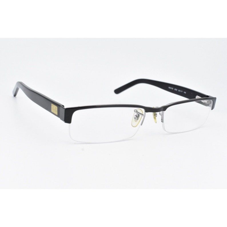 Ray-ban Eyeglasses Frame RB 6182 2502 Black Mens Women Rectangle 53-17 140 4887 - Etsy