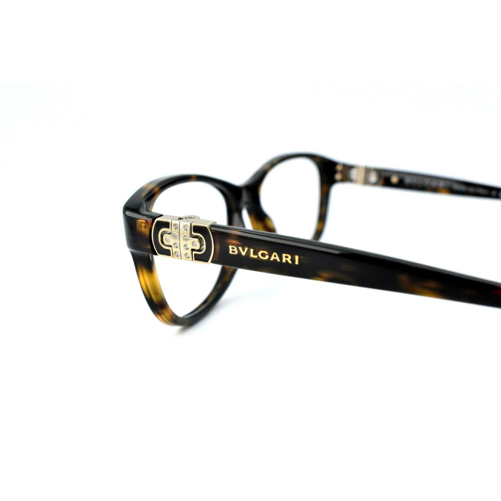 Bvlgari Eyeglasses 4082-B 504 Full Frame Tortoise Women Italy 5216 130 ...