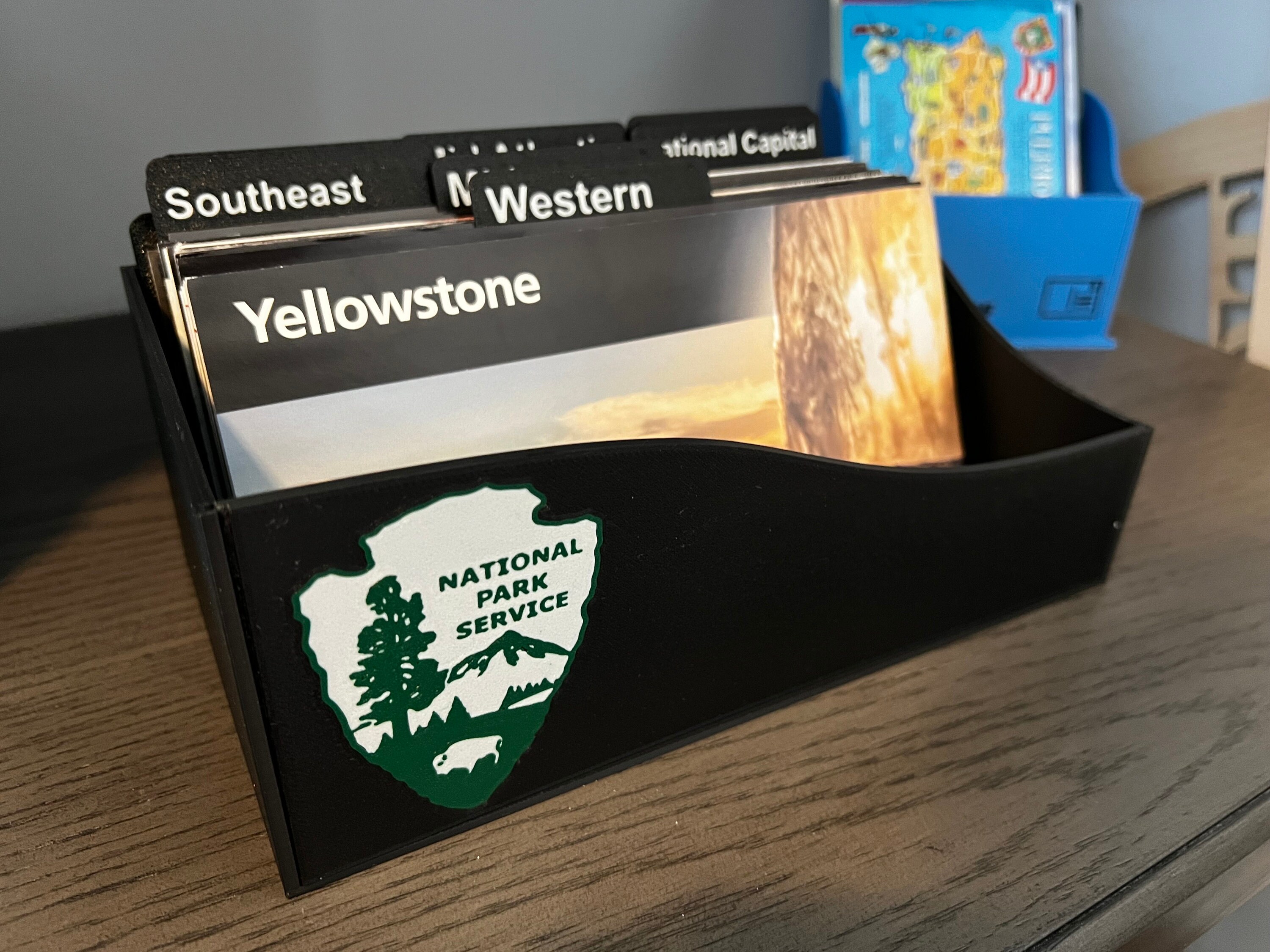 National Park Map Box With Regional Dividers for Maps - Etsy